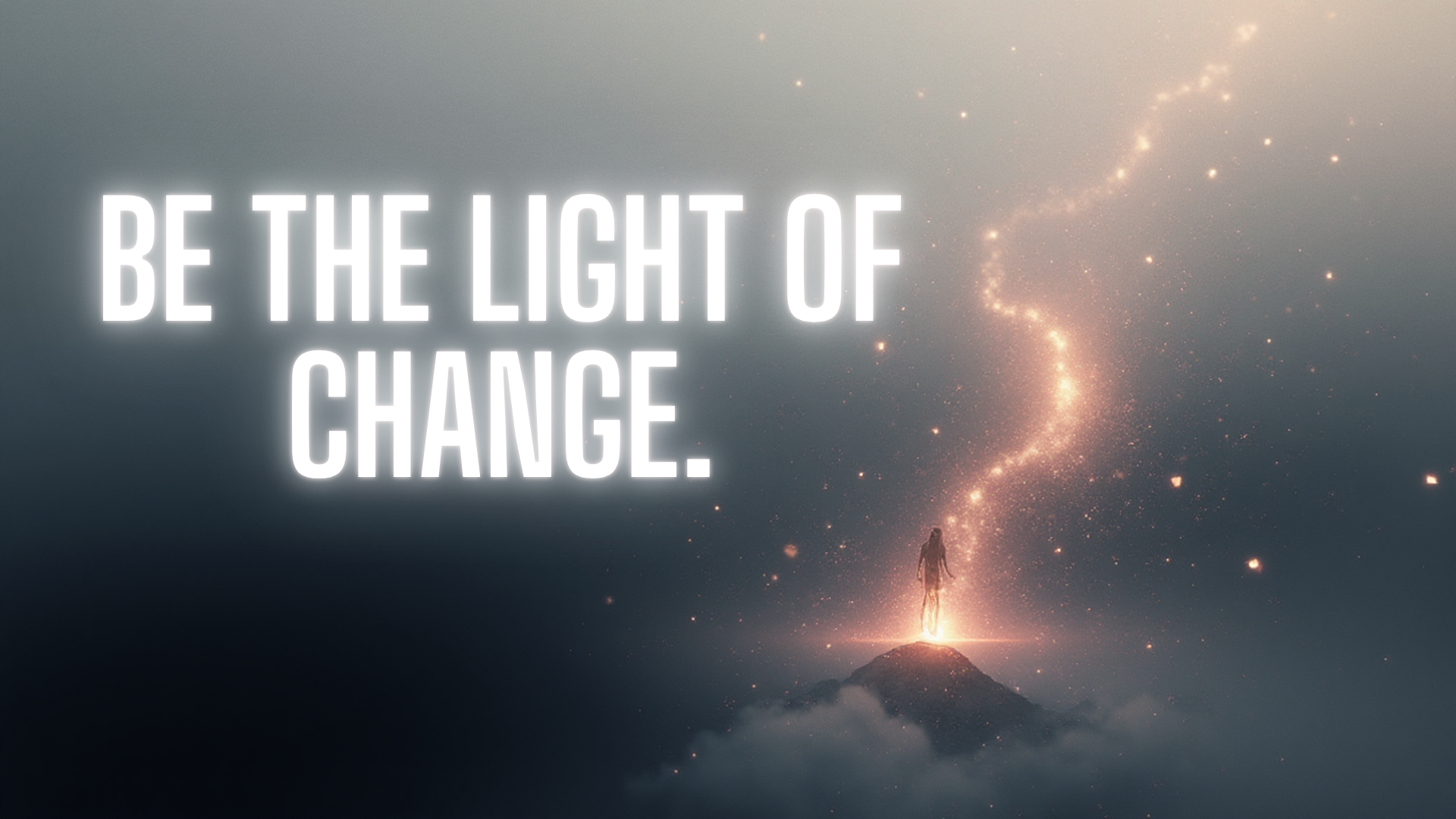 "Be The Light of Change" Premium Laptop Wallpaper – Ink & Impact